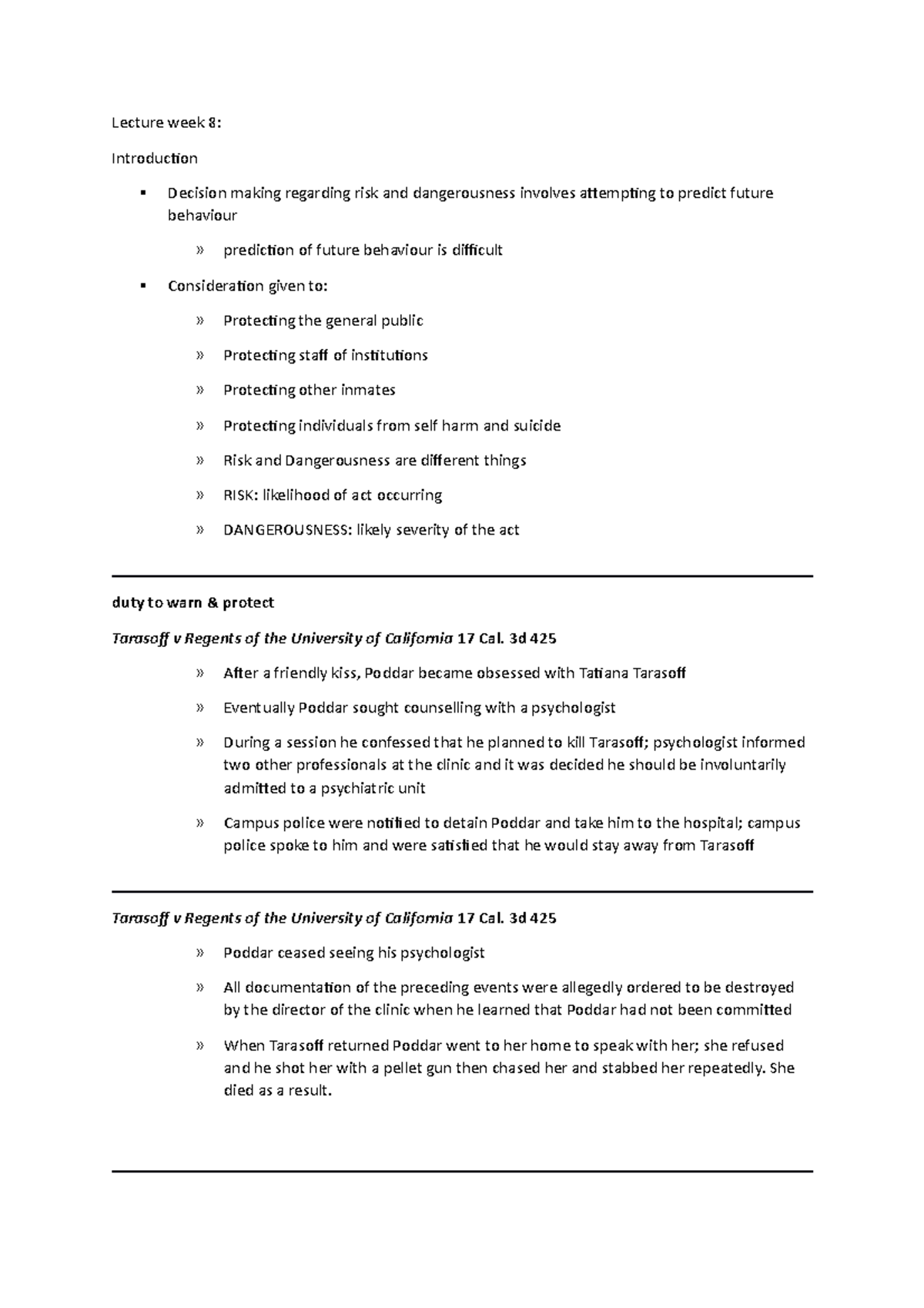Lecture week 8 - 3d 425 » After a friendly kiss, Poddar became obsessed ...