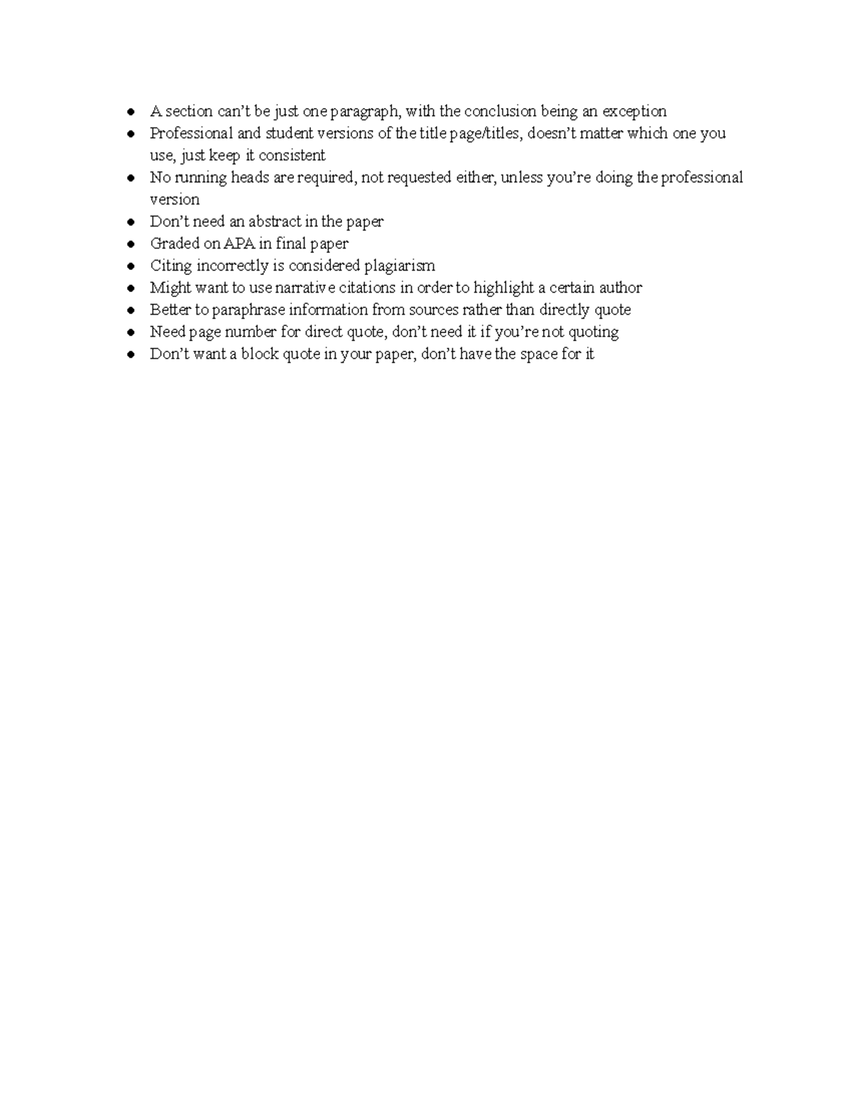02 23 21 - More APA - A section can’t be just one paragraph, with the ...