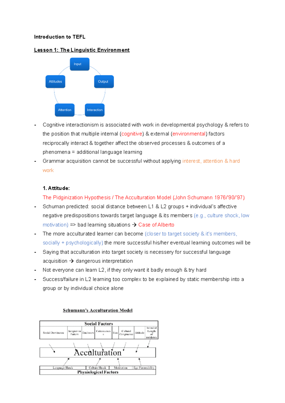 Introduction to TEFL - Introduction to TEFL Lesson 1: The Linguistic ...