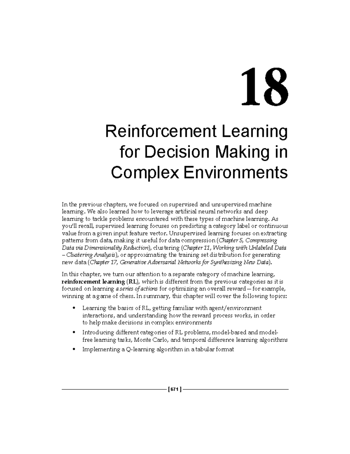 Chaptre 18 Reinforcement Learning for Decision Making in Complex ...