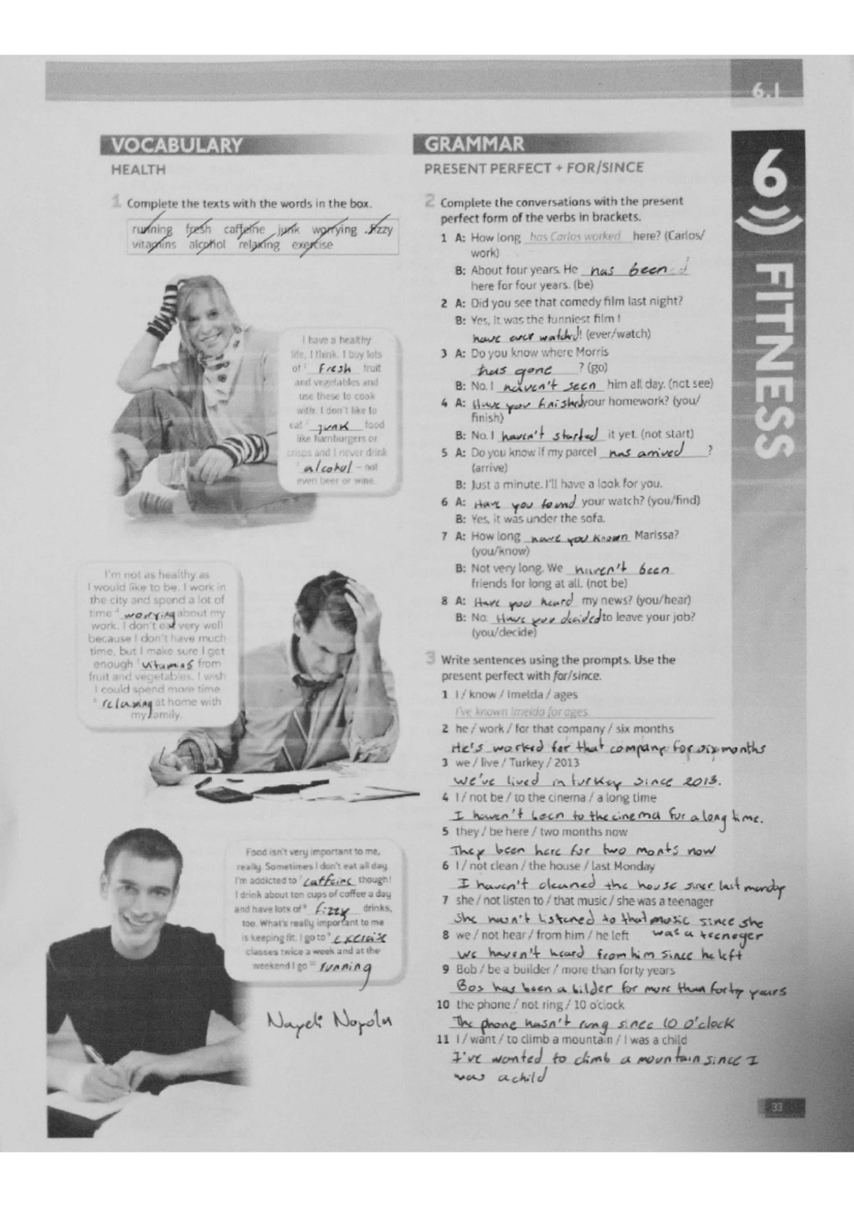 Unit 6 - RESPUESTAS DE UNIDAD 6 - Nivel 6 Imgles - Studocu