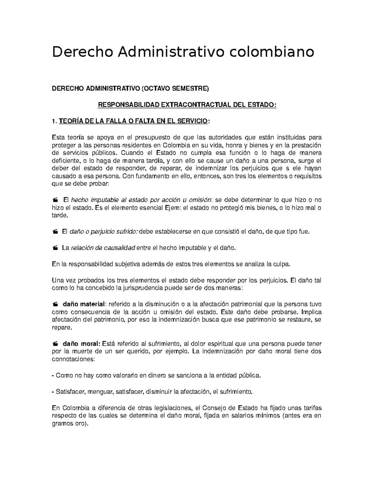 Derecho Administrativo colombiano - Derecho Administrativo colombiano DERECHO ADMINISTRATIVO ...