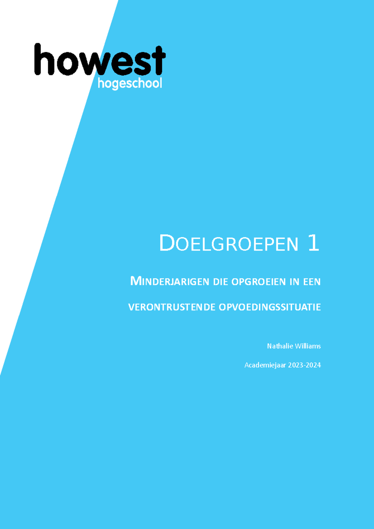 Minderjarigen die opgroeien in een verontrustende opvoedingssituatie ...