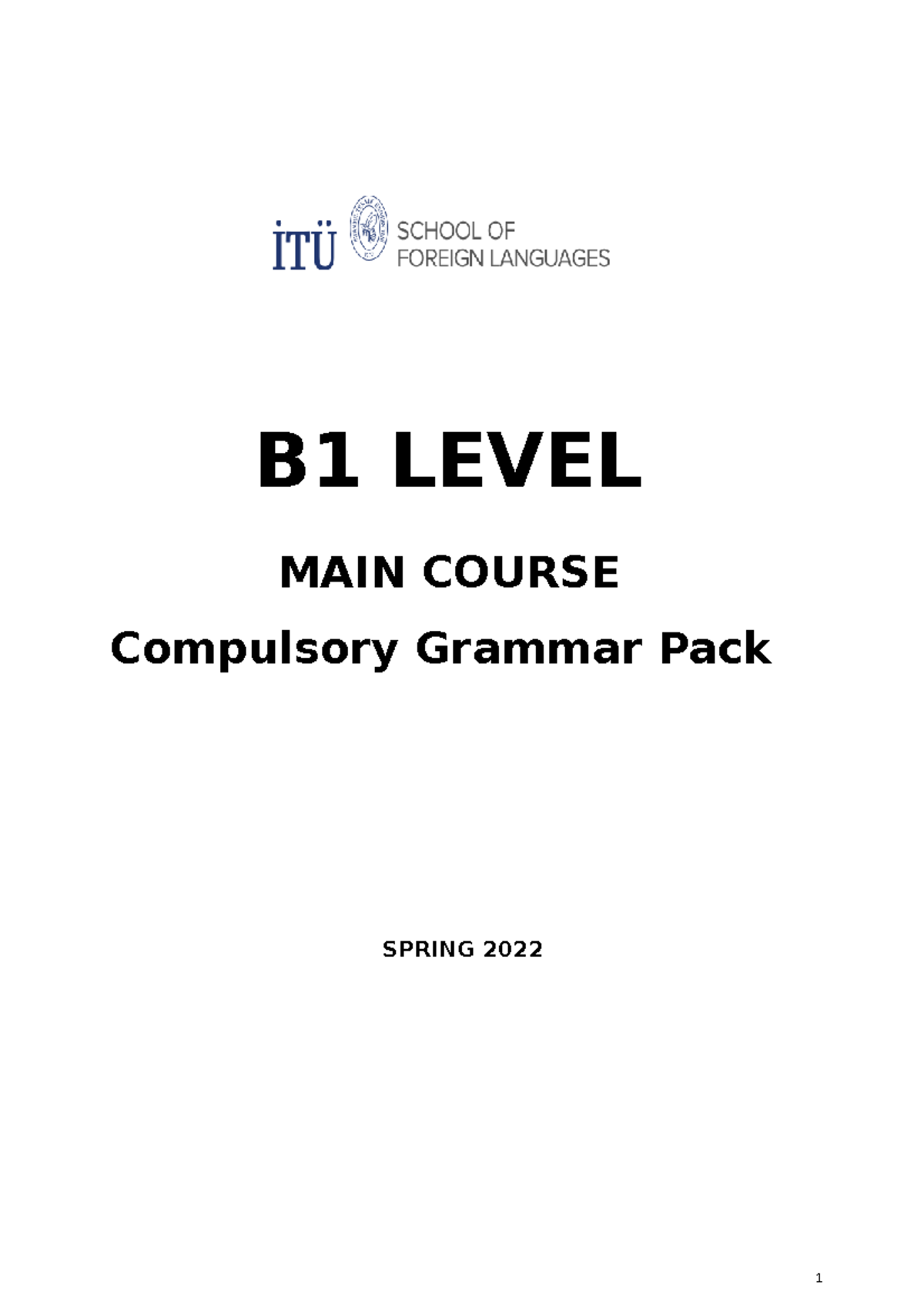 2021-22 Spring B1 CGP - B1 LEVEL MAIN COURSE Compulsory Grammar Pack ...