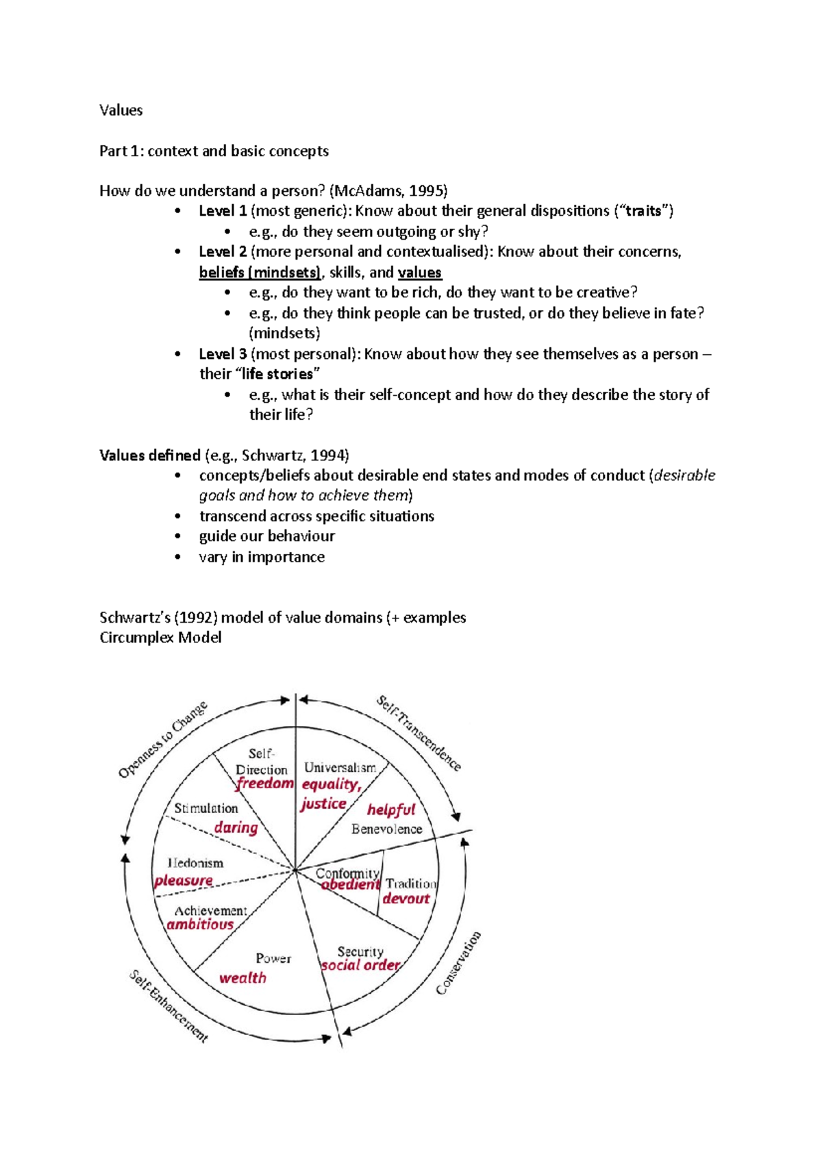 Values - Values Part 1: context and basic concepts How do we understand ...