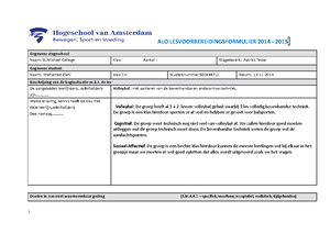 Inwerkplan - Inwerkplan Naam: Studentnummer: Telefoonnummer ...