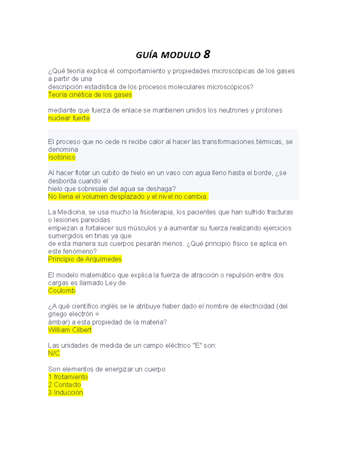 Modulo 8 guia michi - prepa - GUÍA MODULO 8 ¿Qué teoría explica el ...