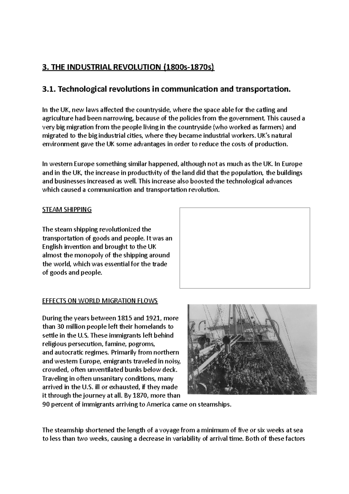 The Industrial Revolution - 3. THE INDUSTRIAL REVOLUTION (1800s-1870s ...