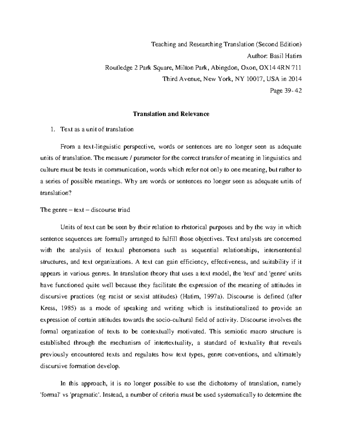 Translation and Relevance _ Book Review Page 39-42 _ Teaching and ...
