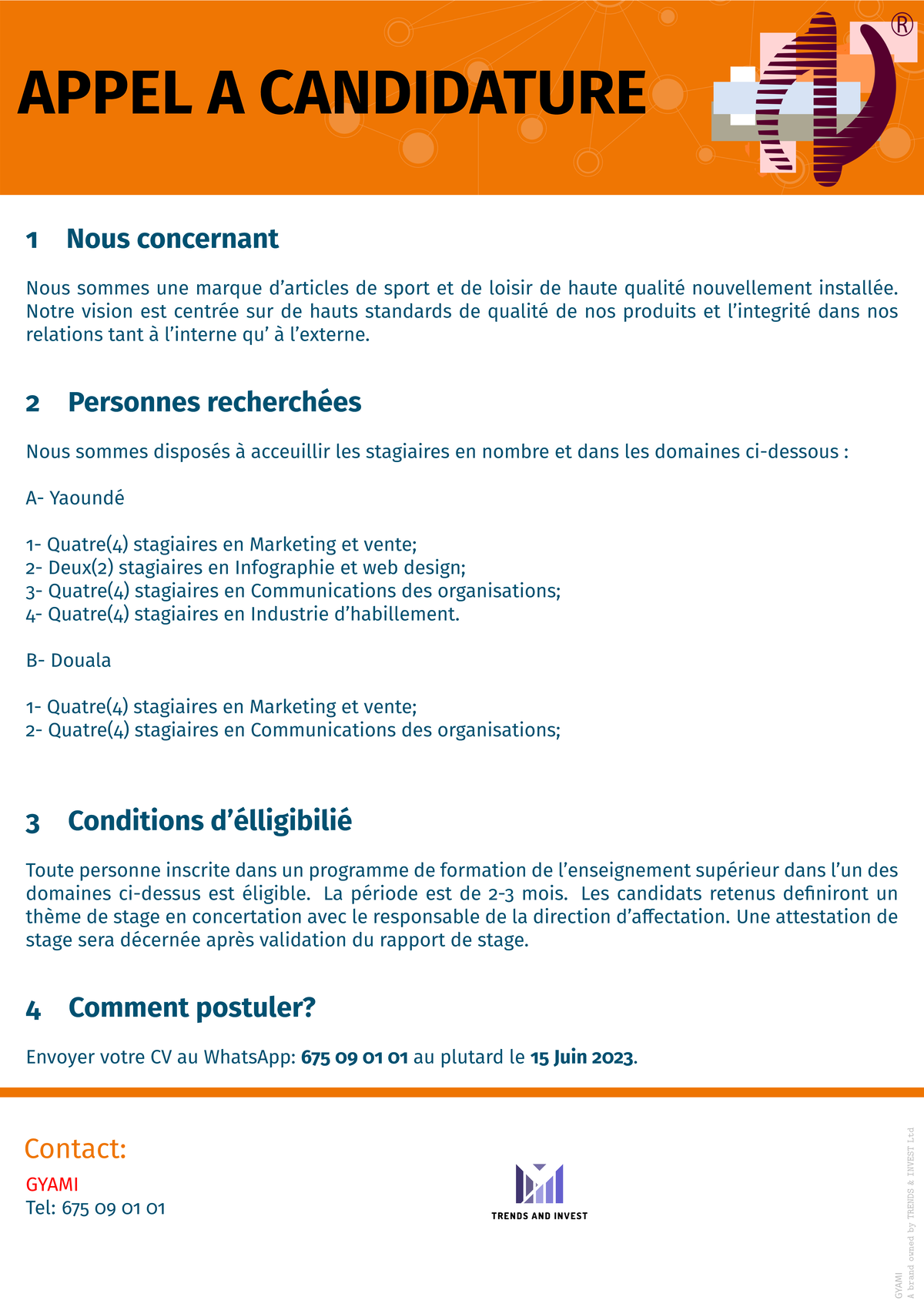 Annonce satge 2023 - Je viens d’avoir une discussion - GYAMI A brand ...