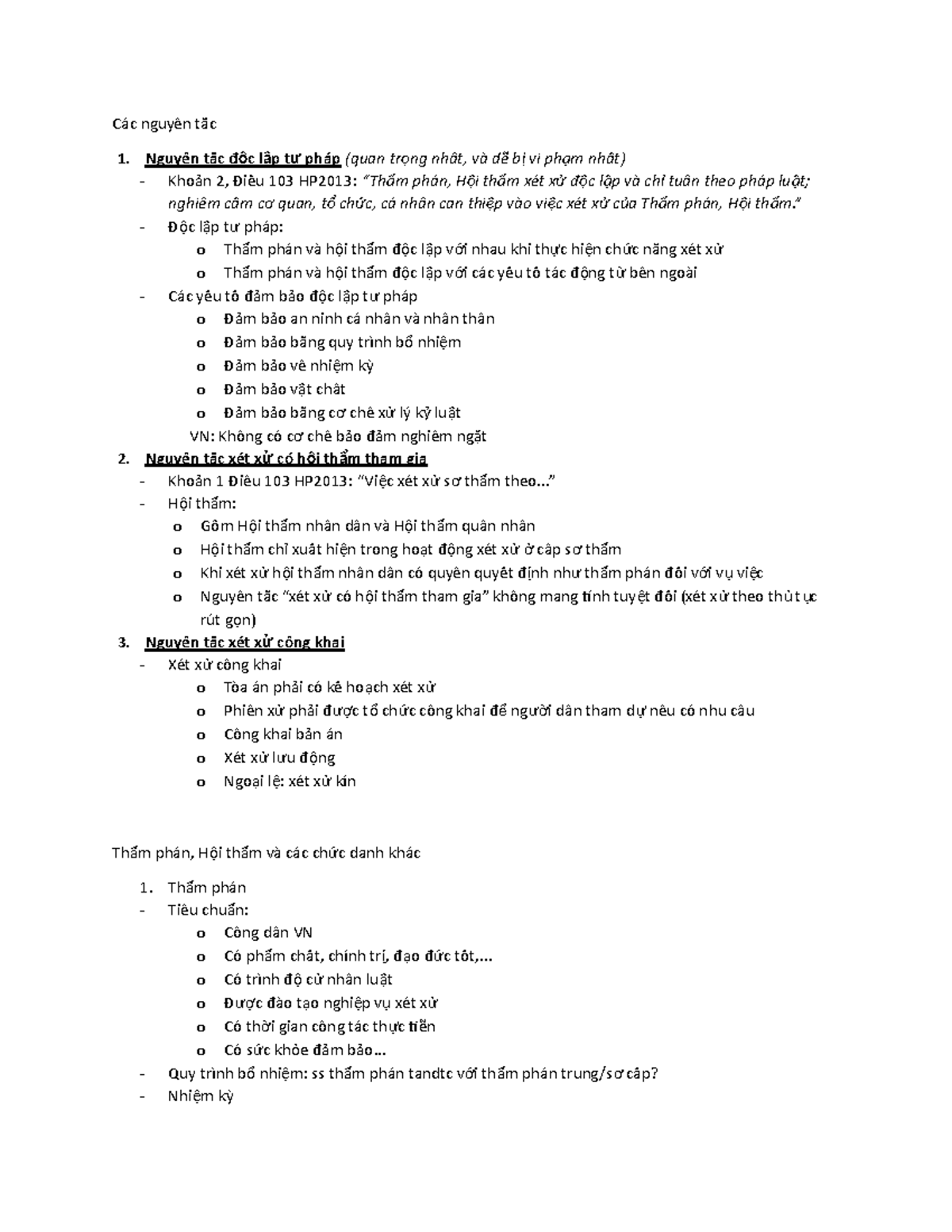 Các nguyên tắc - kdsaufaojekwf - Các nguyên tắắc 1. Nguyên tắắc đ c l p tộ ậ ư pháp(quan tr ng ...