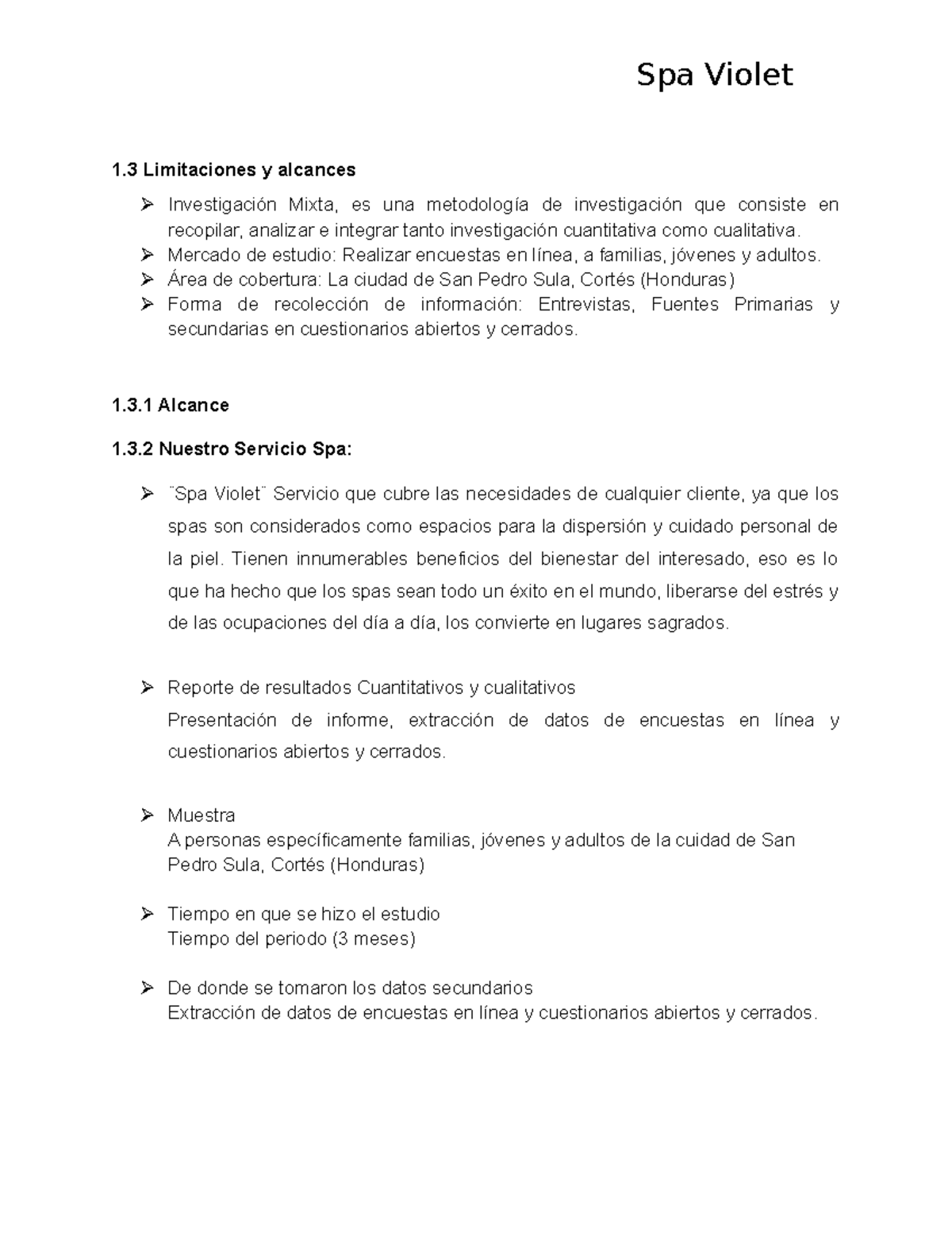 Aporte METEREOLOGICO - Spa Violet 1 Limitaciones y alcances ...