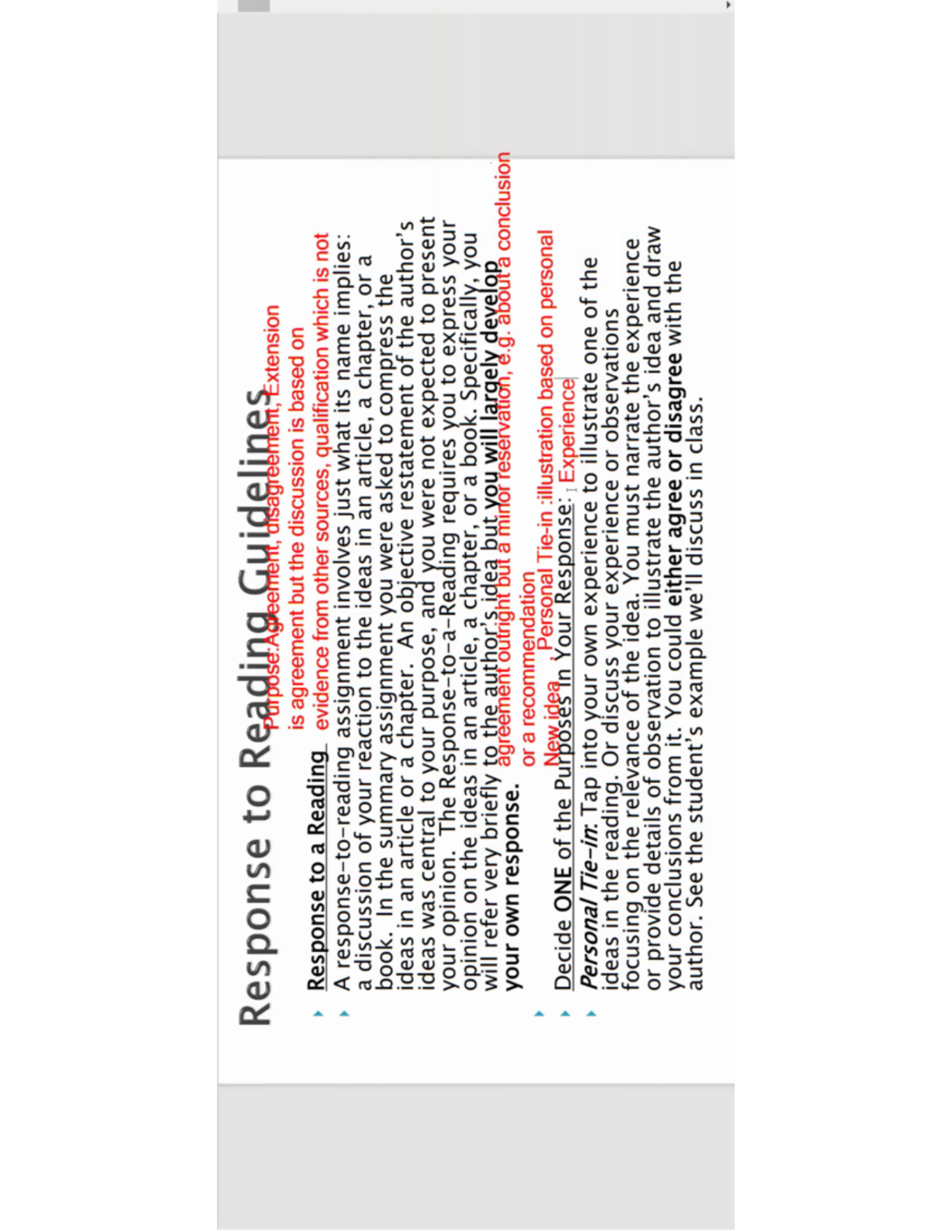 Response To Reading Guidelines Gmgt 2010 Studocu