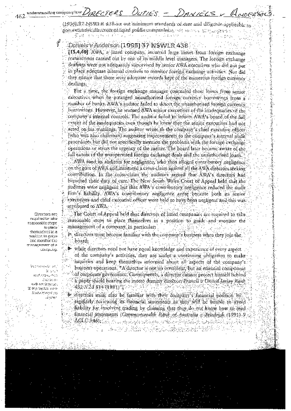 Lecture material - Directors Duties - LAW2106 - Studocu