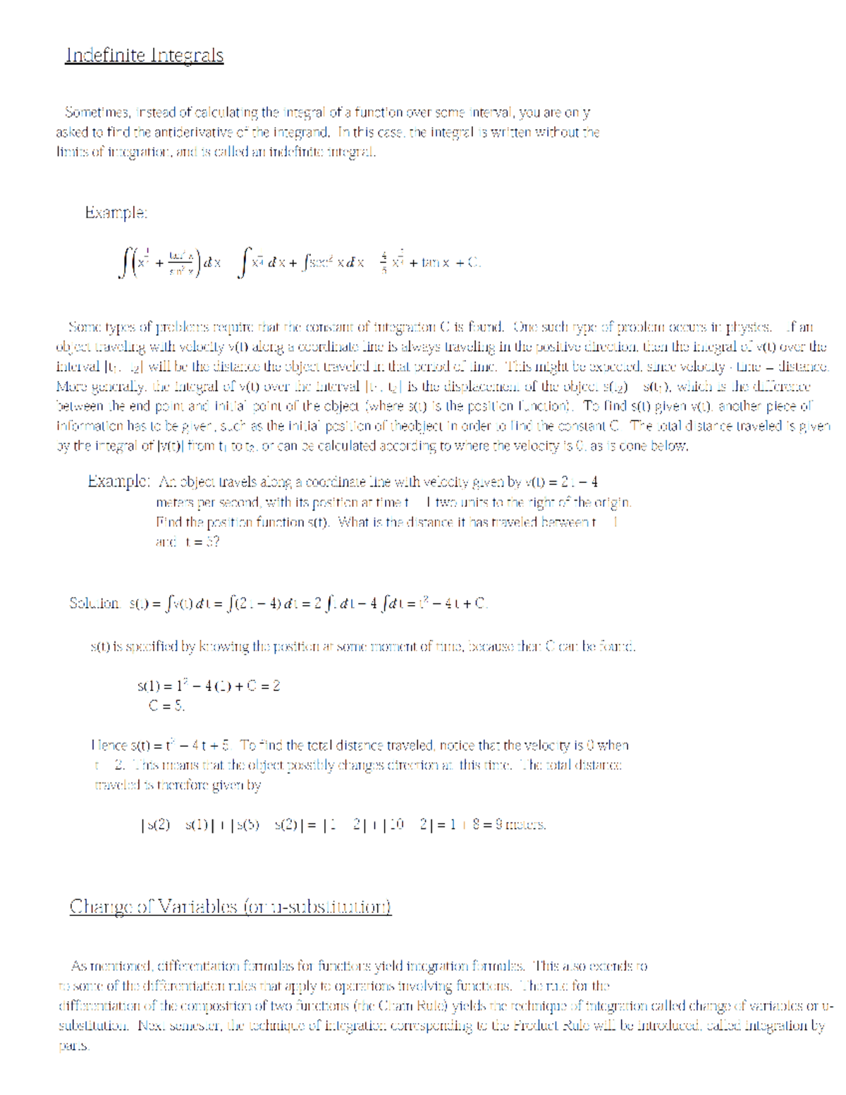 Integration 5 - Calculus with Geometry - MATH 150 - Studocu