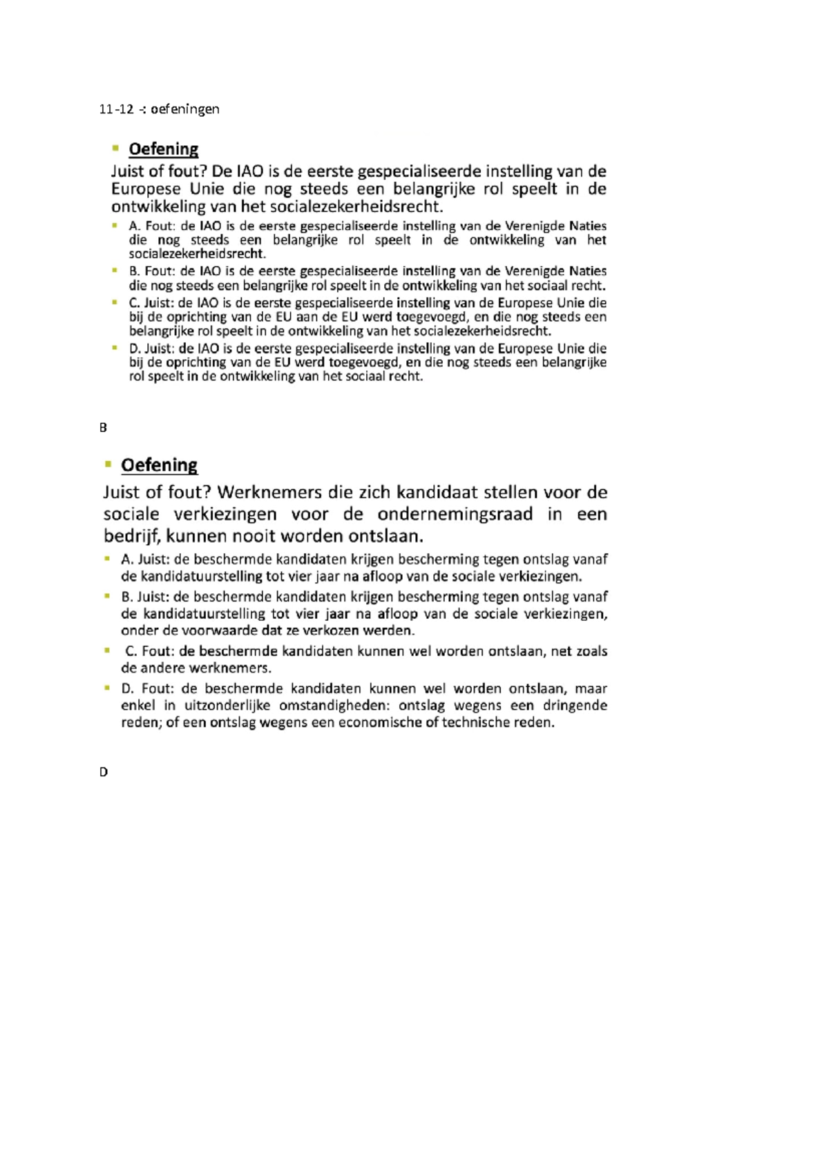 RECHTEN OEFENINGEN 2de Zit 2020 DOCEN - Economisch recht - 11-12 ...