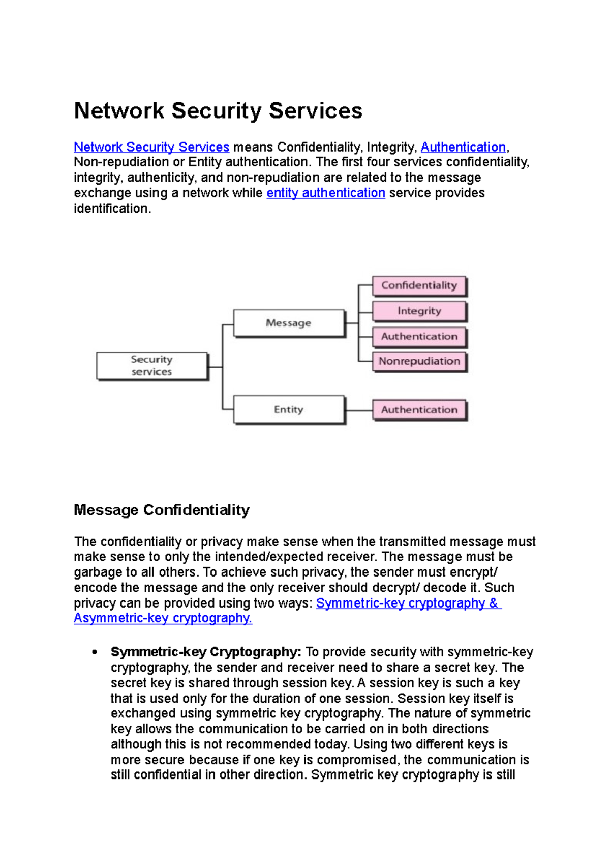 Unit 3 Cryptography And Networksecurity Network Security Services Network Security Services
