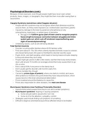 Chapter 15 - PSYC 202 Lecture Notes - Chapter 15 15: Elements of the ...