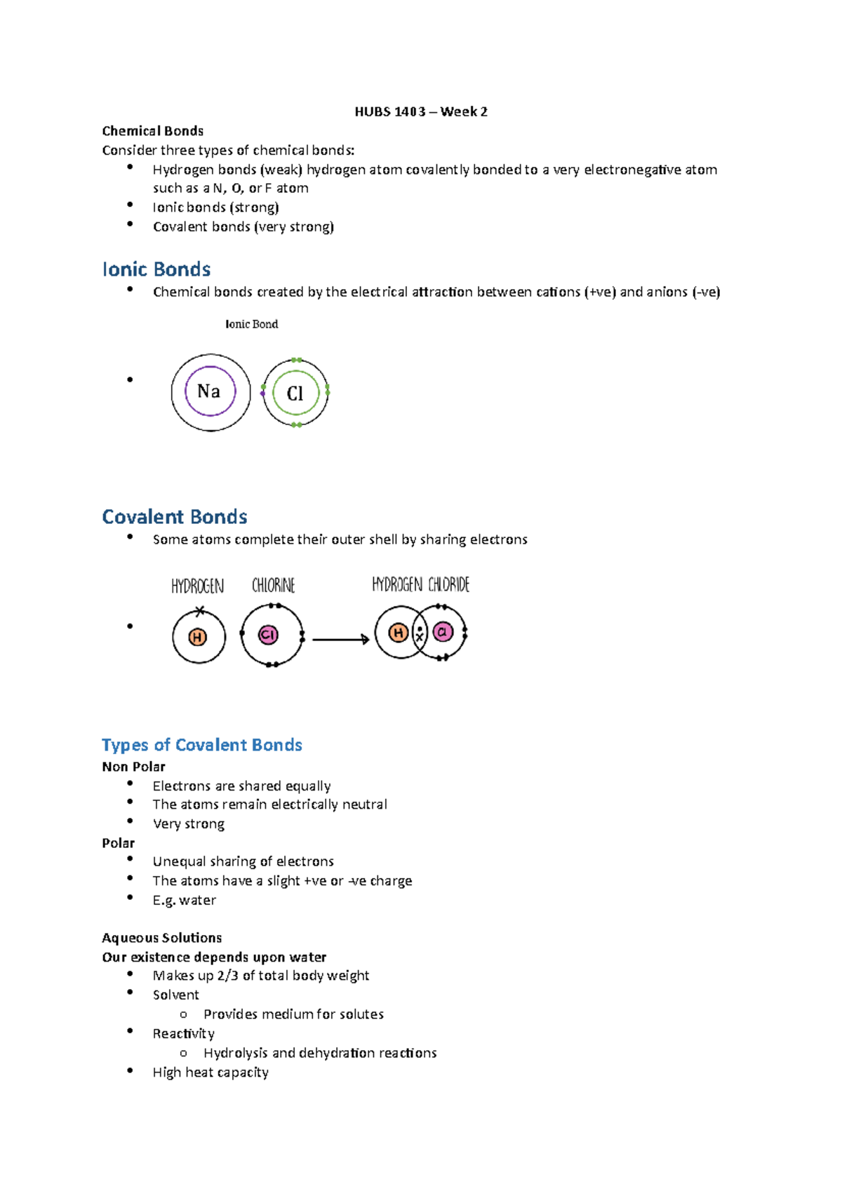 HUBS 1403 - week 2 - Lecture notes for HUBS week 2 - HUBS 1403 – Week 2 ...