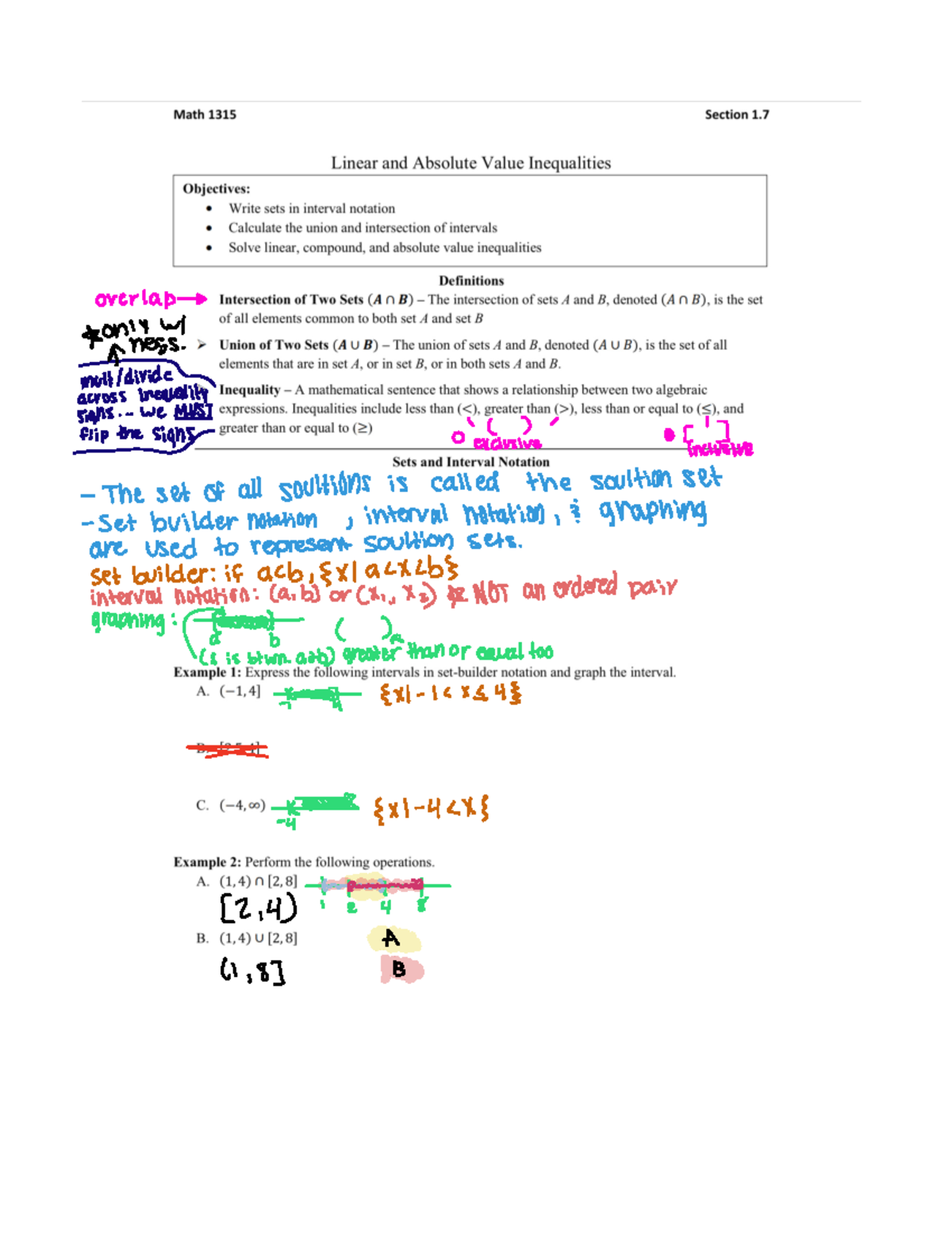 1.7 lecture notes - overlap only wi p ness 1 ipthes O exclusive to ...