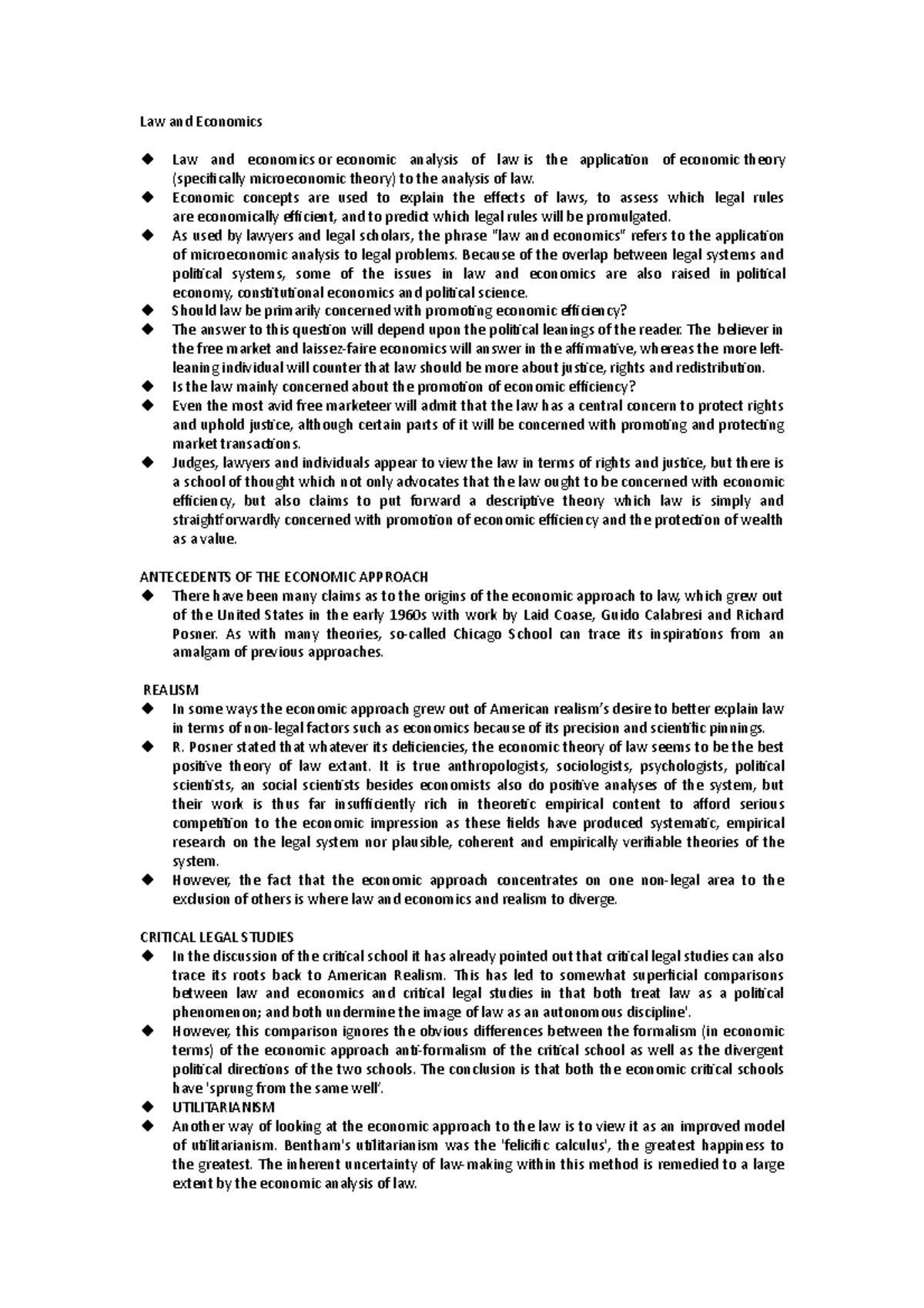 Law-and-Economics - Law and Economics Law and economics or economic ...