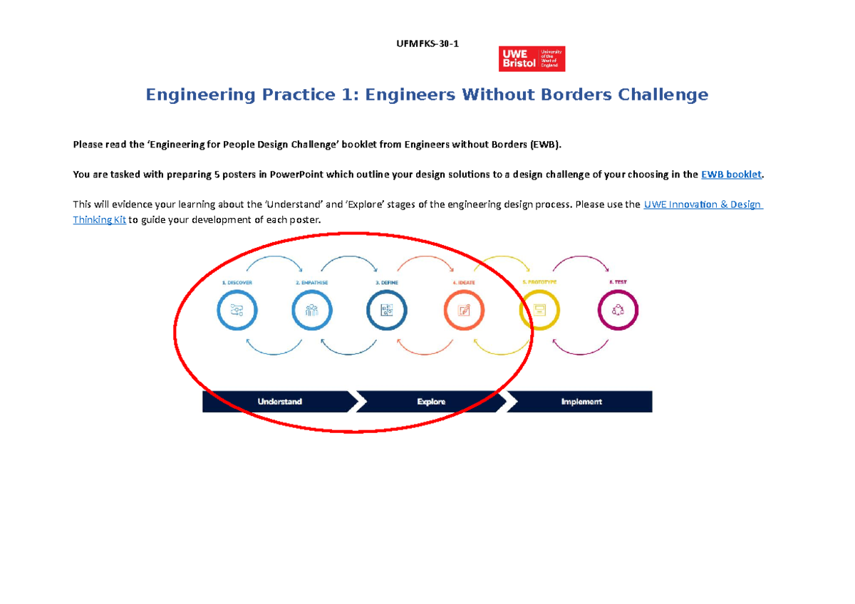 Component A Individual Work-4 - Engineering Practice 1: Engineers Without Borders Challenge ...