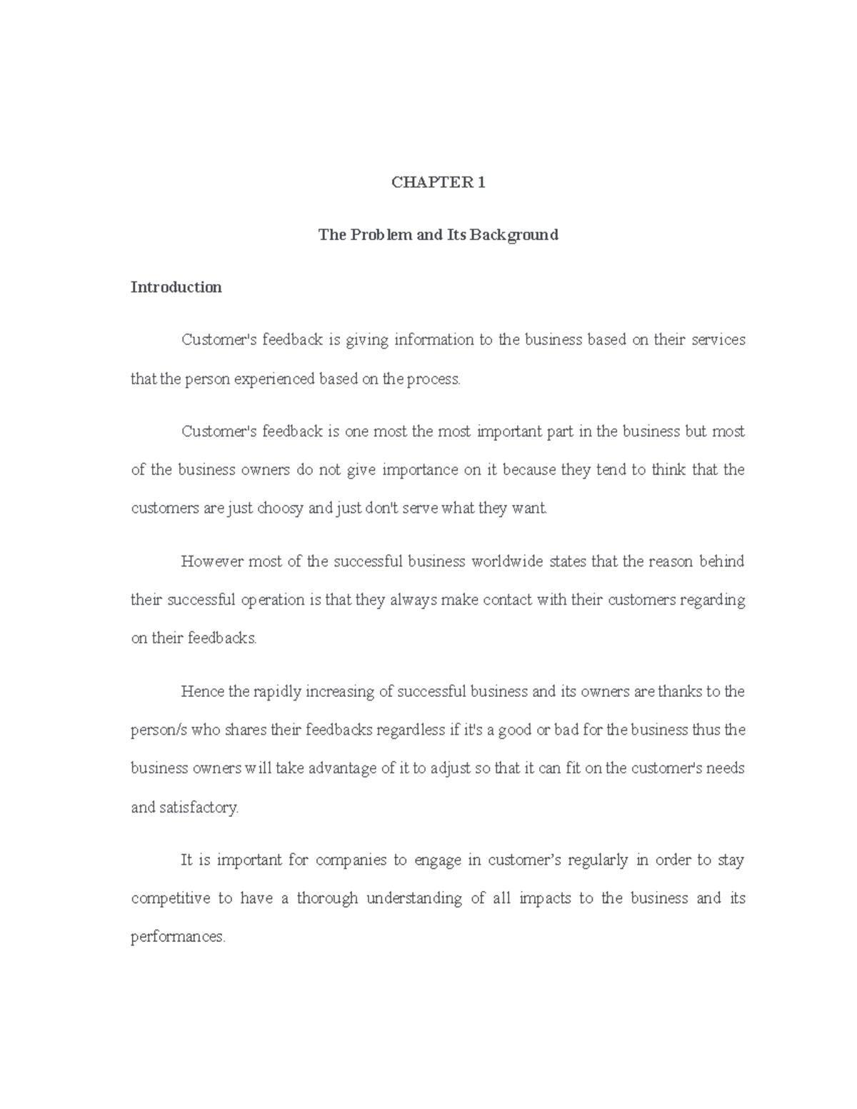 Chapter-1 - research sample - CHAPTER 1 The Problem and Its Background ...