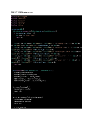 OOP345 Midterm Exam - Fill in the blanks: [14 marks] 1- A C++ [????] is a set of program - Studocu