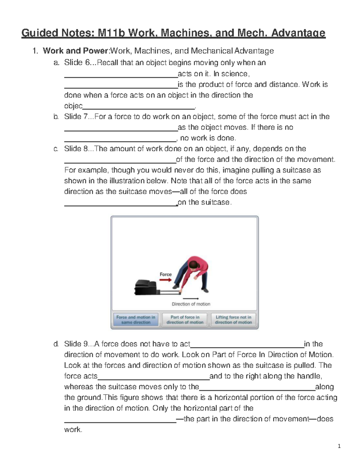 Teacher Printouts M11b Work Machines and Mechanical Advantage - Guided ...