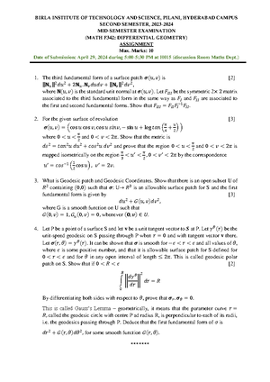 M3 - Lecture notes handwritten 1-10 - Mathematics III - BITS Pilani ...