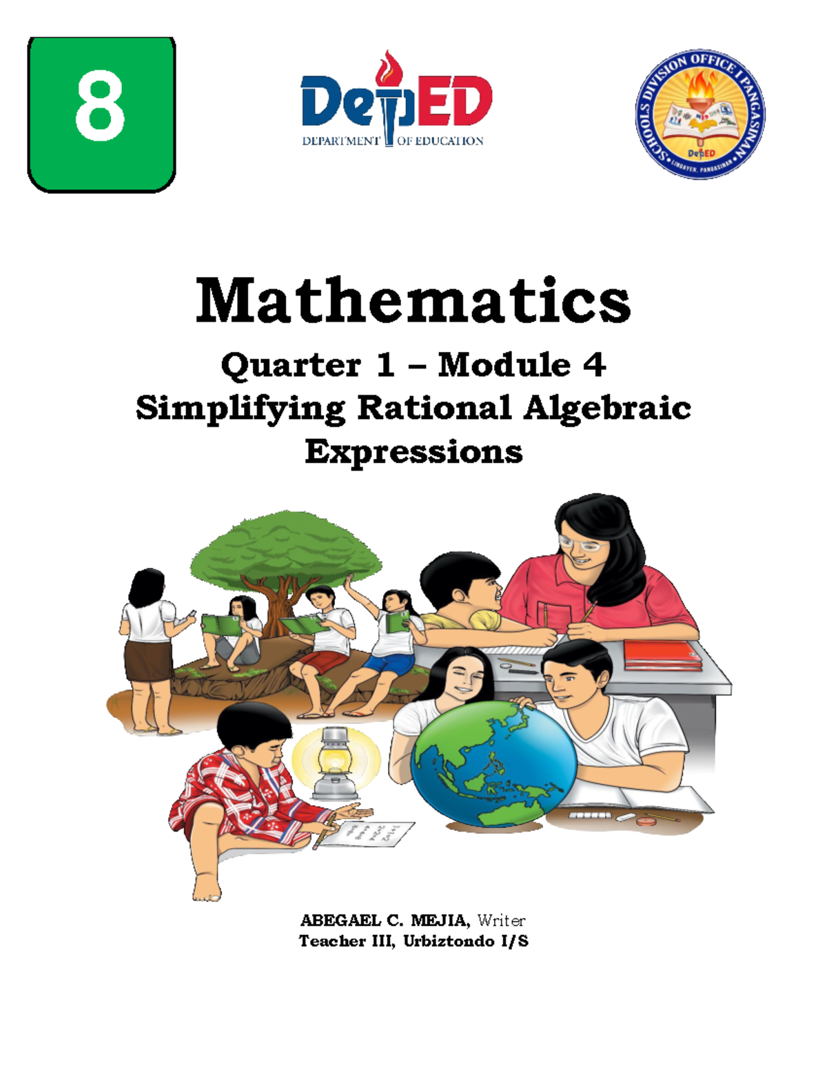 Inbound 2829997994245164292 - 8 Mathematics Quarter 1 – Module 4 Simplifying Rational Algebraic ...