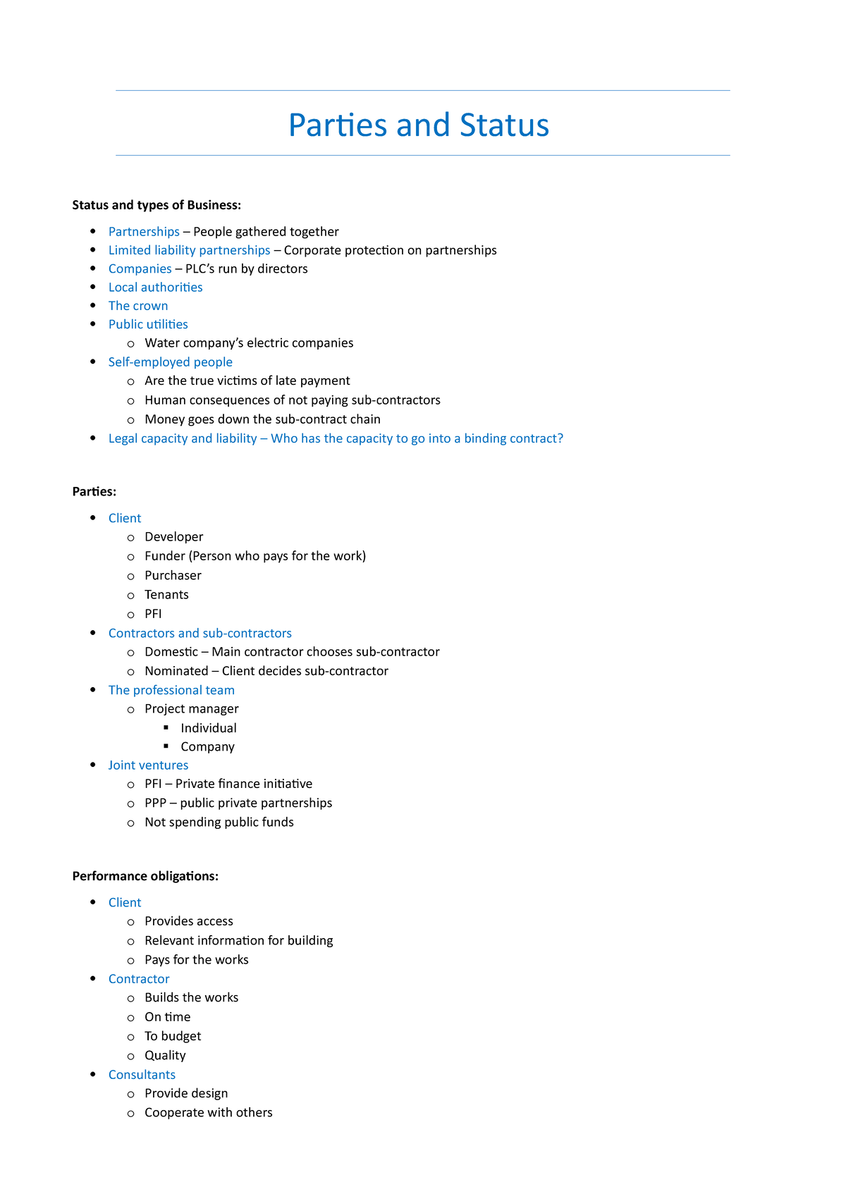 Poster 1 - Parties and Status - Parties and Status Status and types of ...
