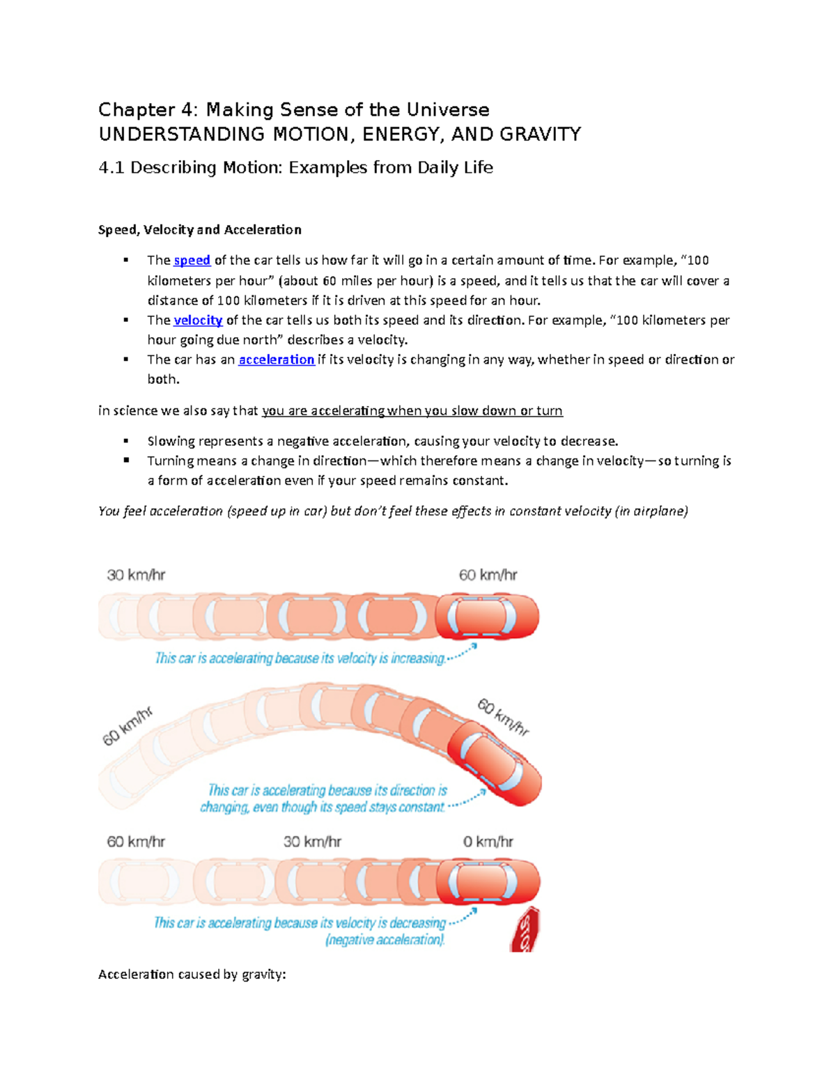 Chapter 4 - Chapter 4: Making Sense of the Universe UNDERSTANDING ...