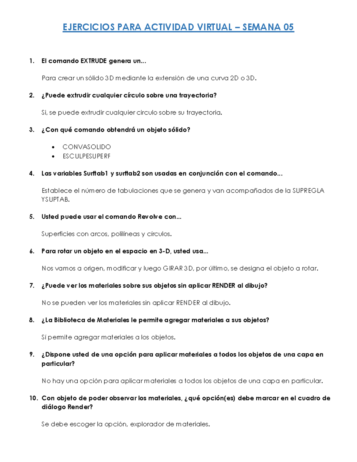 U2 S5 Ejercicios para la Actividad Virtual - EJERCICIOS PARA ACTIVIDAD ...