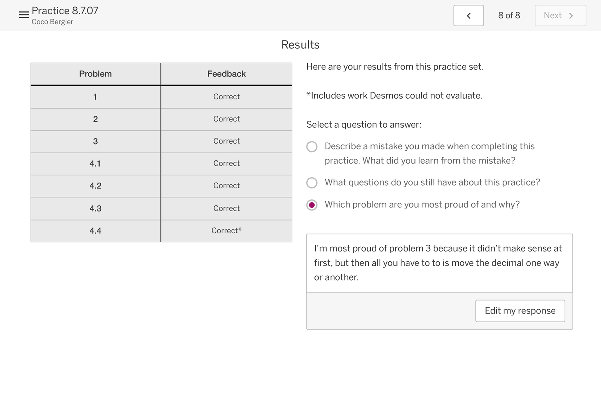 Practice 8 - UniuinoinuinnButyhiounikuybjk( - Practice 8. Coco Bergler ...