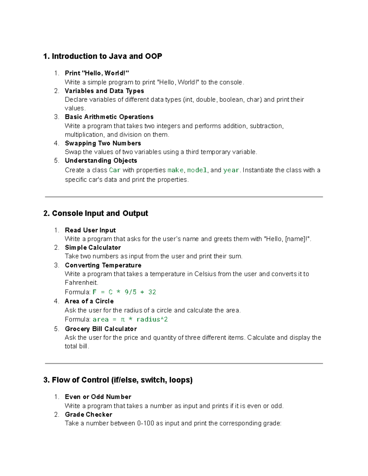 Practice Programs Cp213 1 Introduction To Java And Oop Print Hello