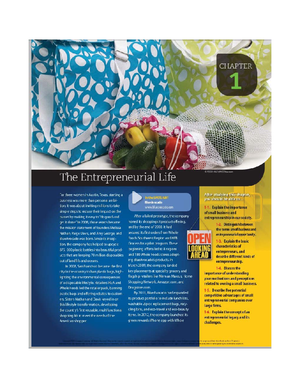 Ch05 - Small Business Management Launching and Growing Entrepreneurial Ventures 17th Edition ...