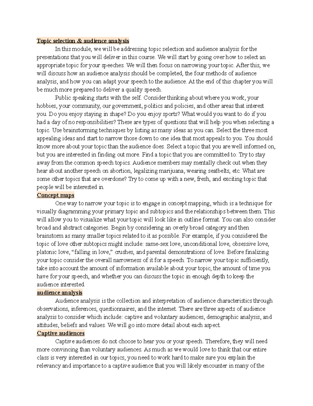 Comm module 3 - Intro to human communication notes from in class ...