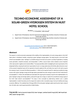22003 5210 Muleke Nedved Proposal - FACULTY OF ENGINEERING DEPARTMENT ...