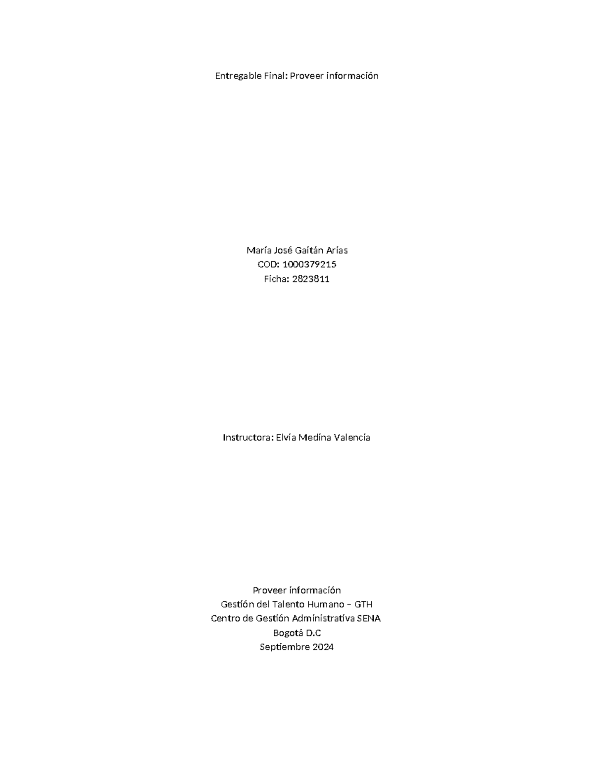 Entregable Final proveer Formulario Primer Punto - tecnologias de la ...