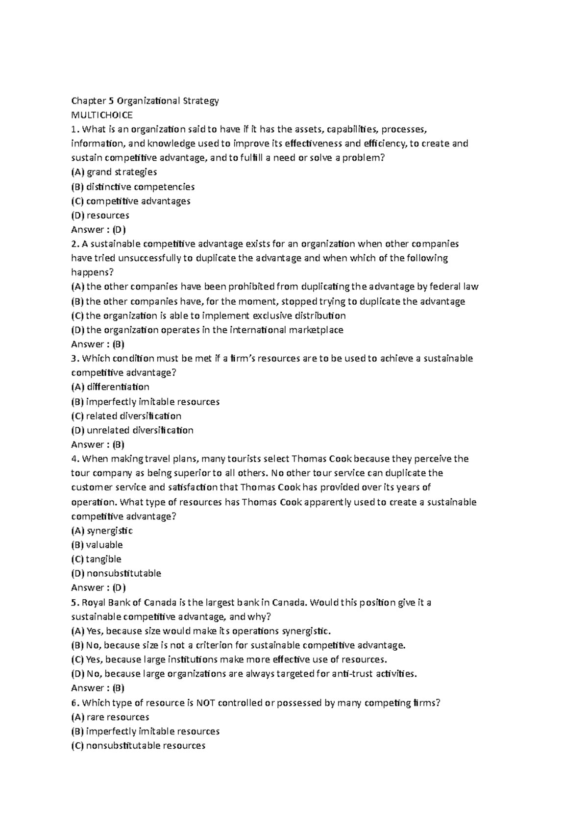 Ch 5 Behaviour in Organizations chapter - Chapter 5 Organizational ...