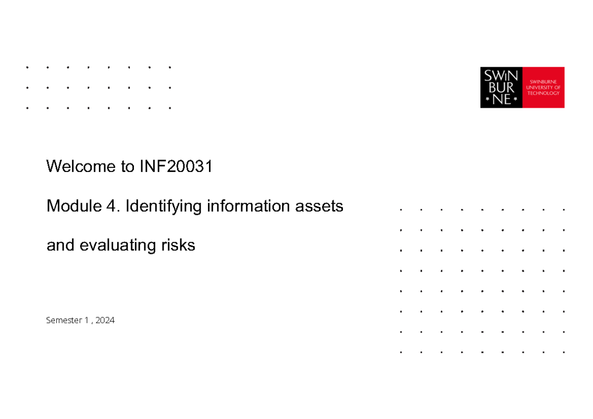 M004 INF2003 1 S12024 tutorial slides - Welcome to INF Module 4 ...