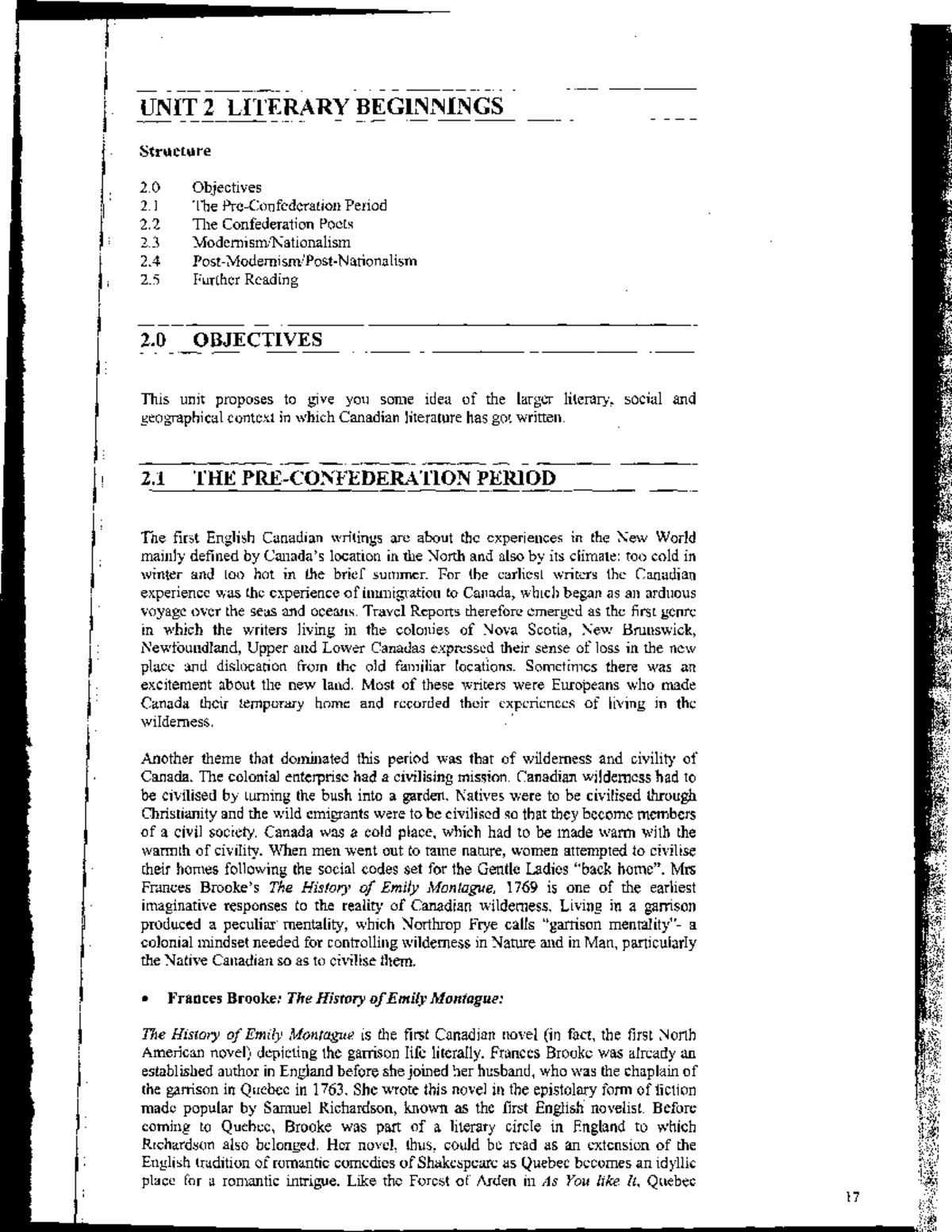 Unit-2 - Unit 2 MA English language and literature, compulsory course ...