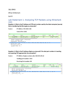 Wireshark udp solution - Solution to Wireshark Lab: UDP Fig. 1: UDP Header Fields 1. Select one ...