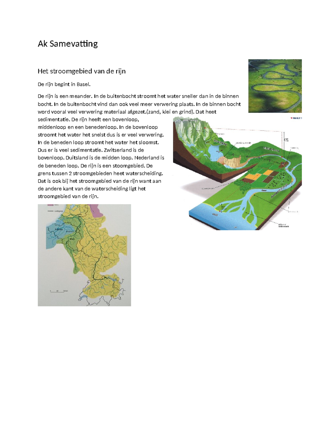 Ak samevatting - wil premium - Ak Samevatting Het stroomgebied van de ...
