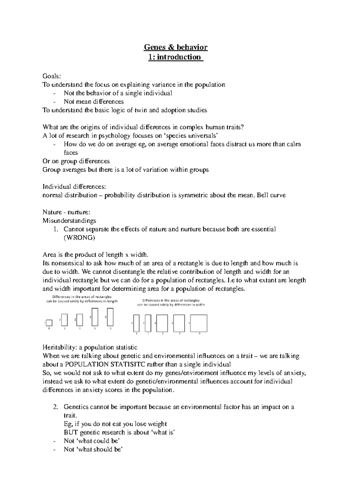 1- intro. Twin:adoption studies - Genes & behavior 1: introduction ...