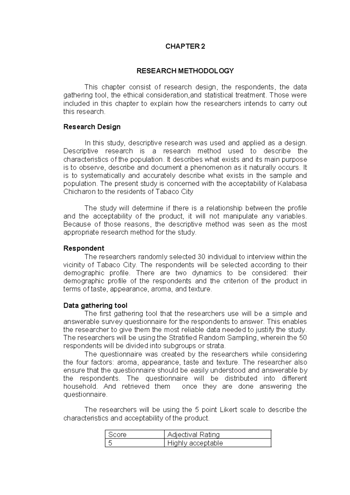 Chapter-2 draft - CHAPTER 2 RESEARCH METHODOLOGY This chapter consist ...