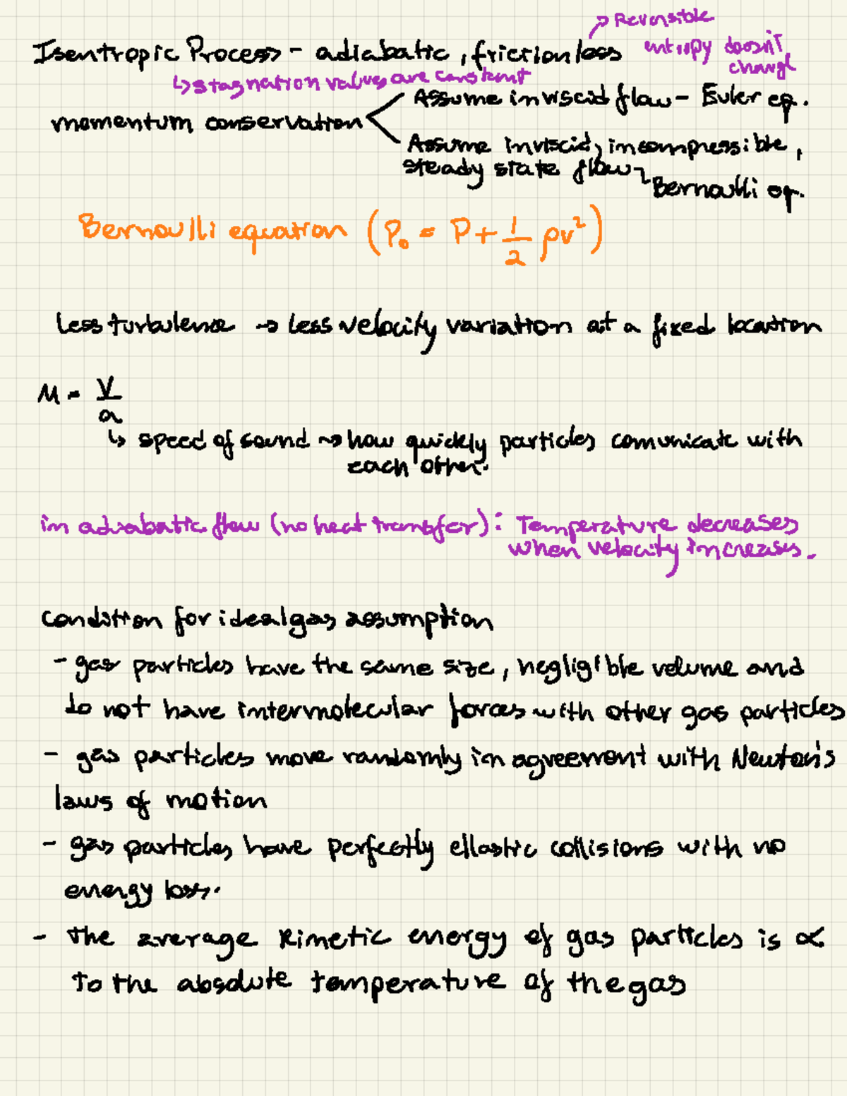 Lecture 1: Thermo Fluids Review - 7 Reversible Isentropic Process ...