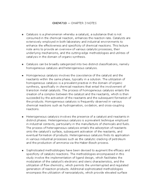 CHEM710 — Chapter 1 Notes - CHEM710 — CHAPTER 1 NOTES The field of ...