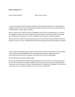 Week 2.2 BIO201LMedical Microbiology Laboratory Safety 267873-2 ...